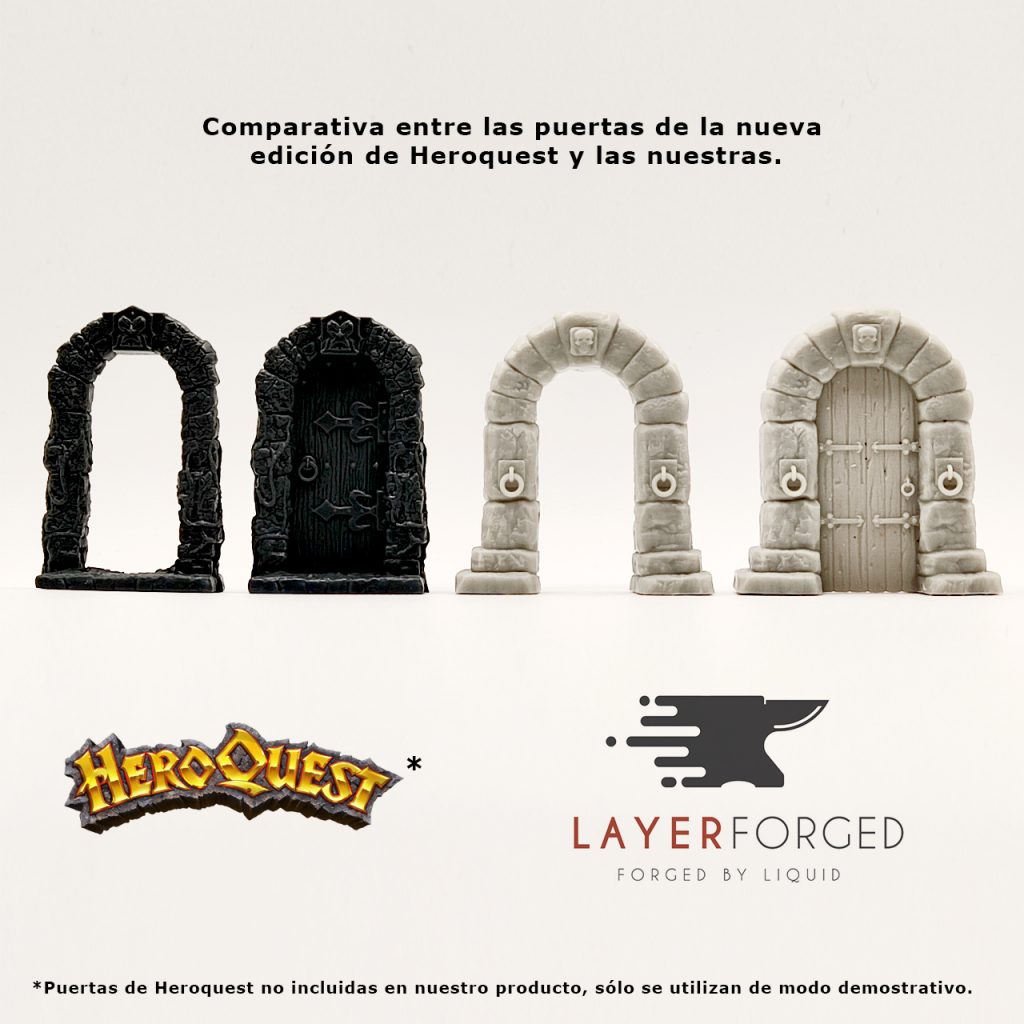 Mimic door for Heroquest and two doors (STL descargable) - Layerforged ...